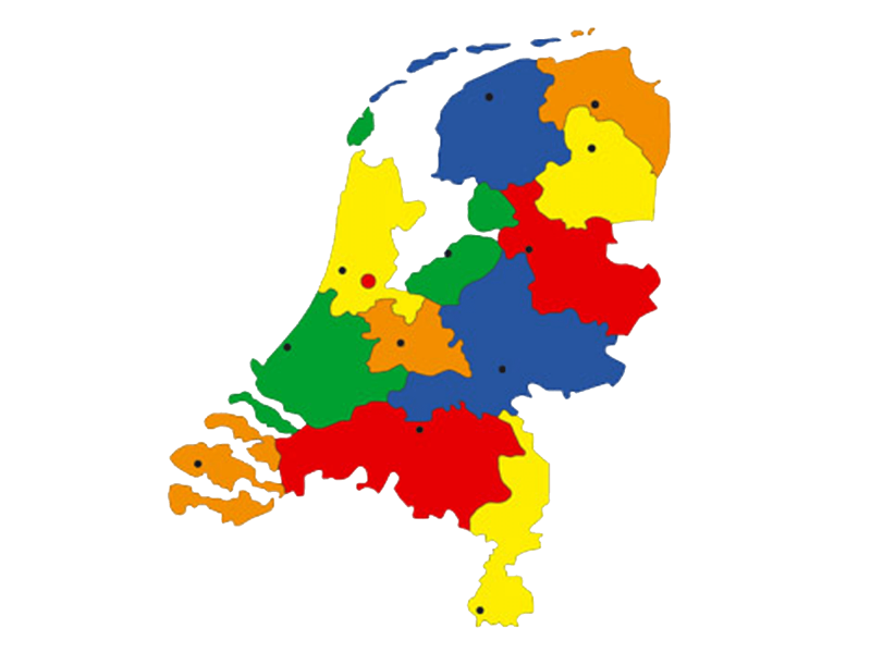 Landkaart - Nederland | Spereco Holland BV